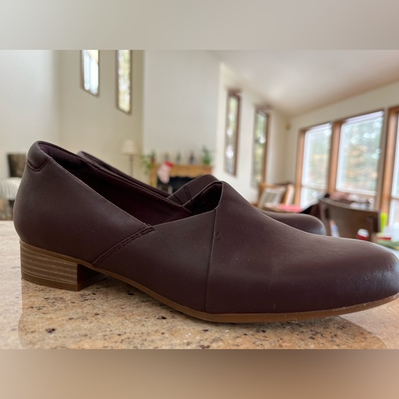 Clarks | Shoes | Clarks Collection Juliet Palm Loafer Stacked Heel ...